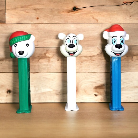 PEZ | Toys | 3 Vintage Ice Polar Bears Variants Pez | Poshmark
